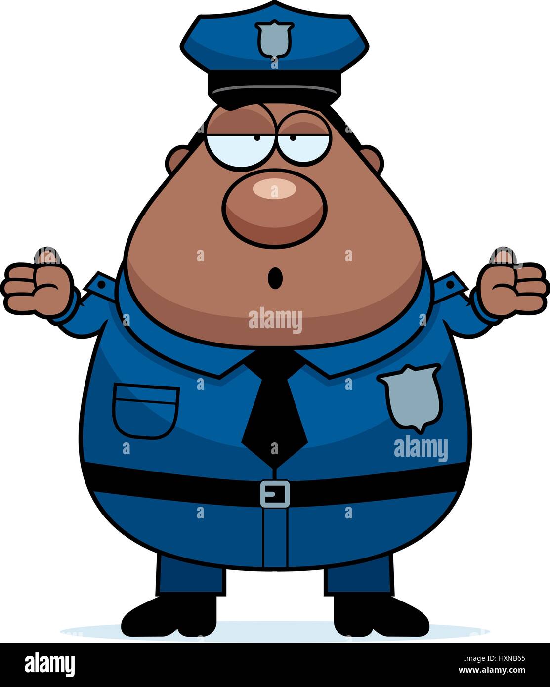 Shrugging cop Stock Vector Images - Alamy