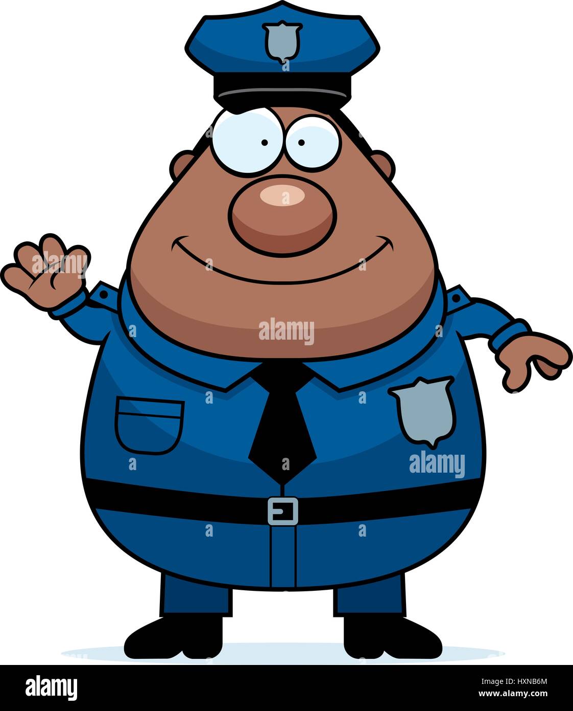Police illustration waving vector vectors hi-res stock photography and ...