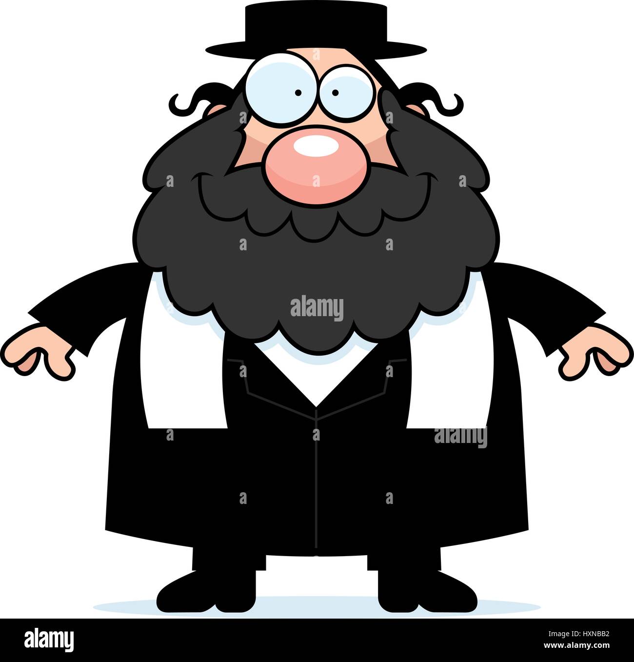 A cartoon illustration of a rabbi smiling Stock Vector Image & Art - Alamy