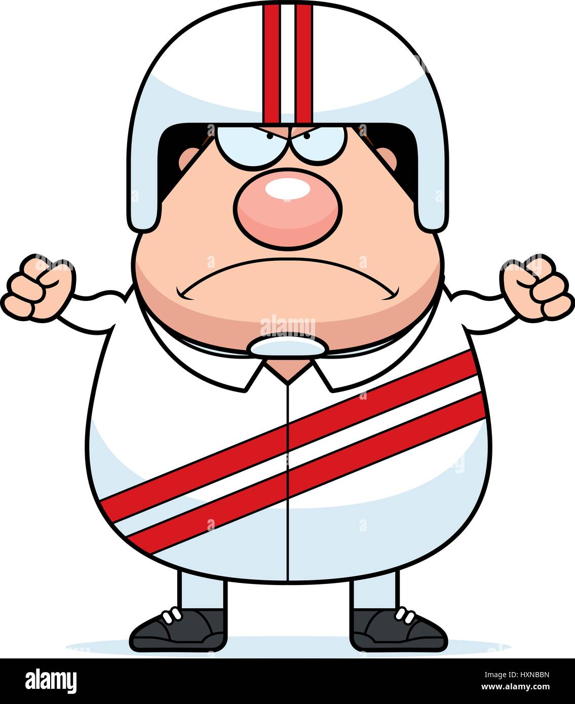 A cartoon illustration of a stuntman looking angry Stock Vector Image ...