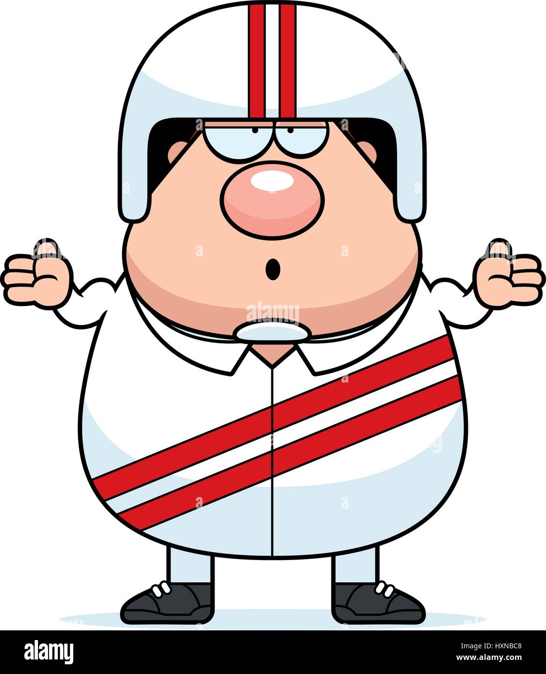 A cartoon illustration of a stuntman looking confused Stock Vector ...