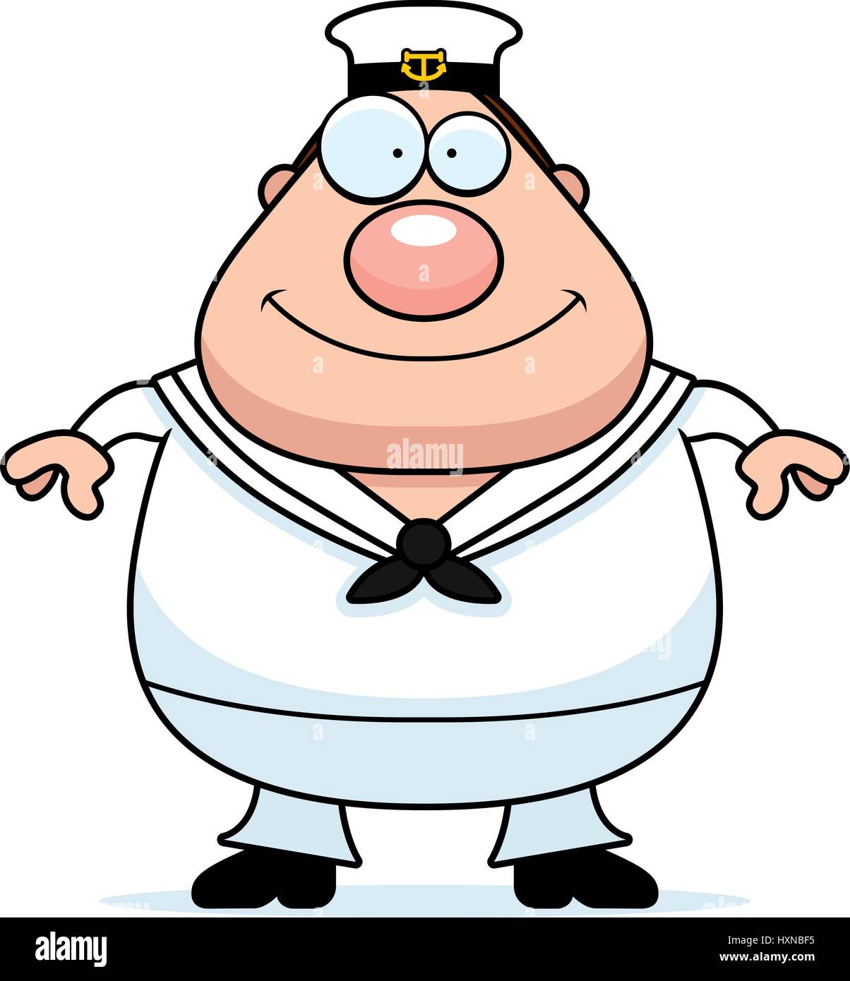 A cartoon illustration of a sailor smiling Stock Vector Image & Art - Alamy