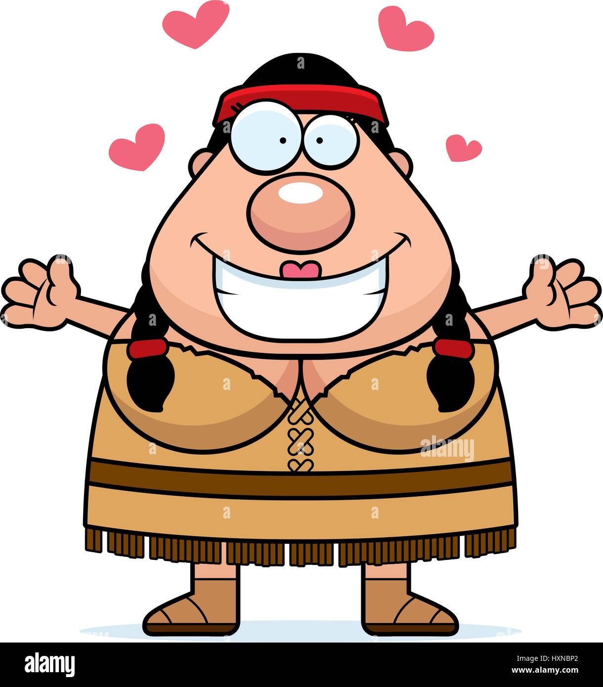 Native american indian woman hugging Stock Vector Images - Alamy