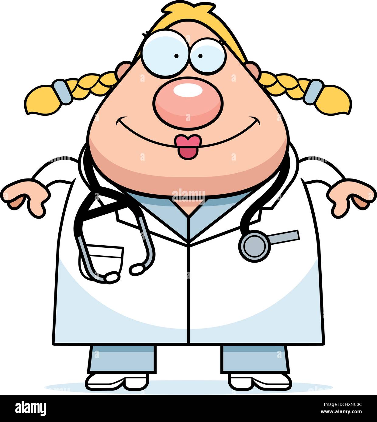 A cartoon illustration of a doctor smiling Stock Vector Image & Art - Alamy