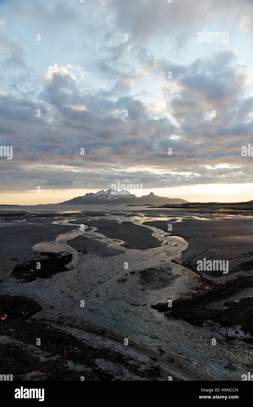The northern sea near the island of landegode hi-res stock photography ...