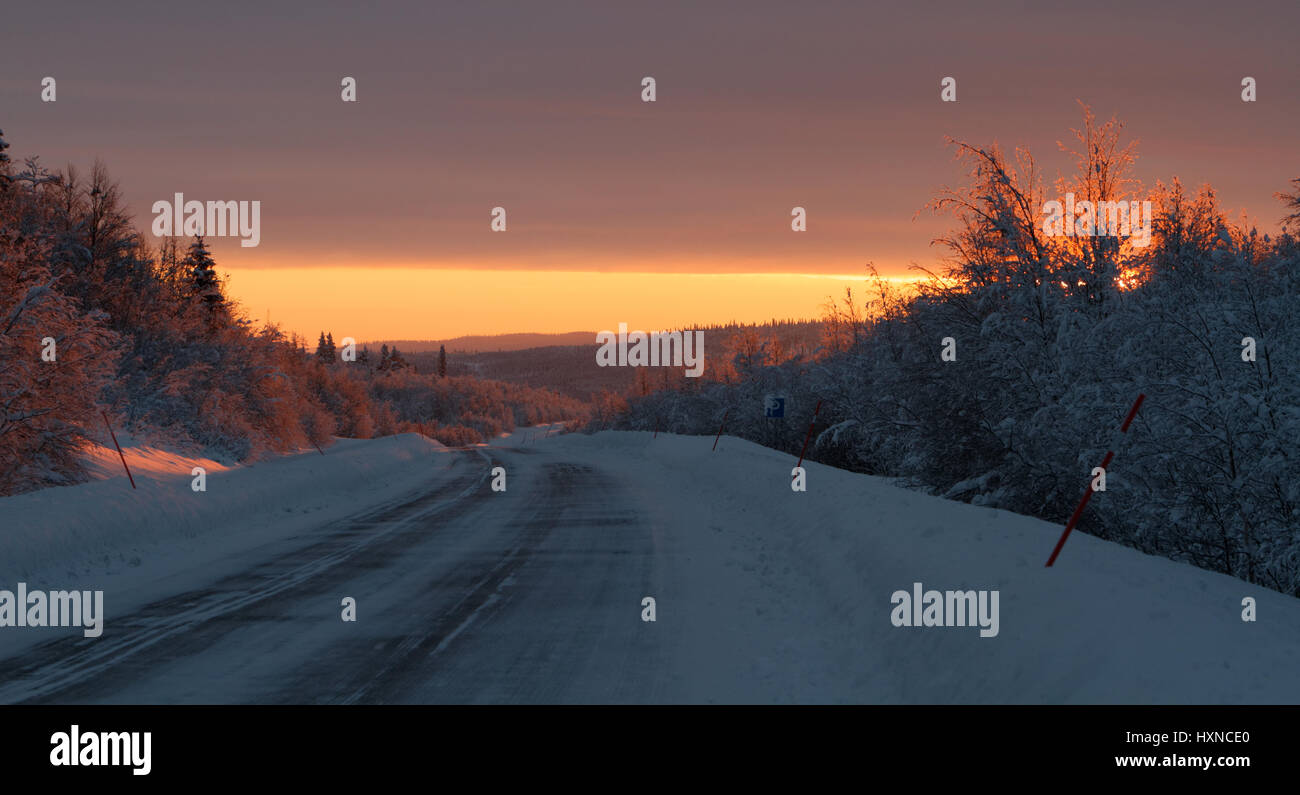 Northern swedish roads hi-res stock photography and images - Alamy