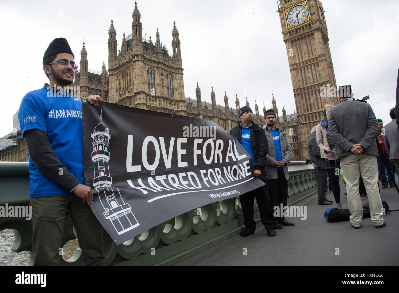 Thousands of people including police officers and Muslim faith leaders ...
