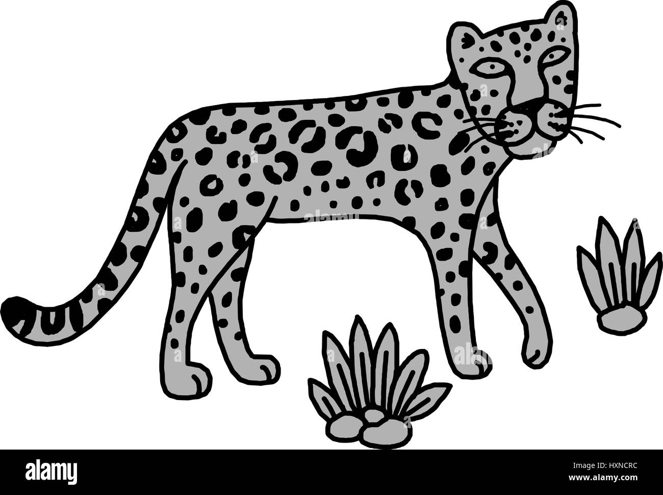 illustration of leopard, graphic vector animal Stock Vector Image & Art ...