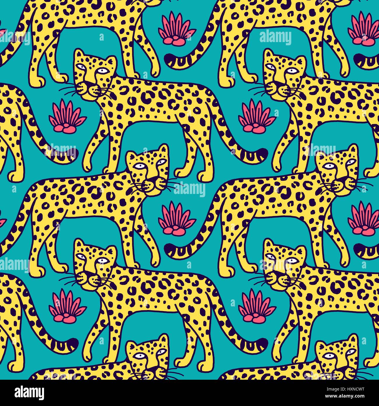 illustration of leopard, graphic vector animal Stock Vector Image & Art ...