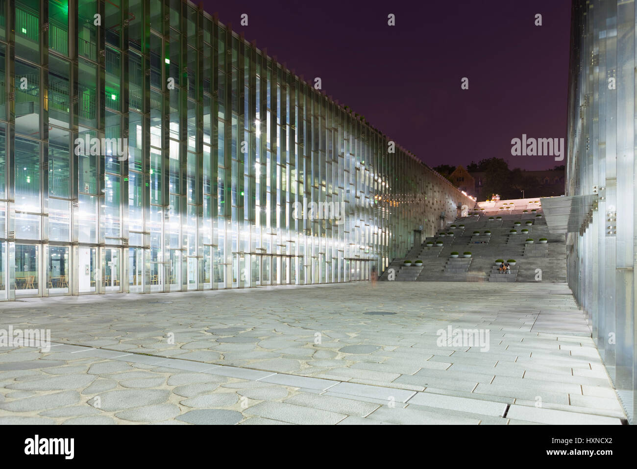 Underground library of the Ewha Womans University - Seoul, South Korea ...