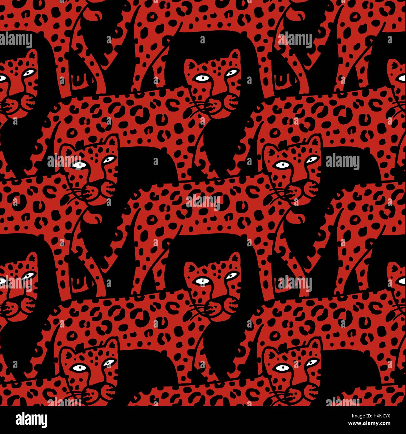 illustration of leopard, graphic vector animal Stock Vector Image & Art ...