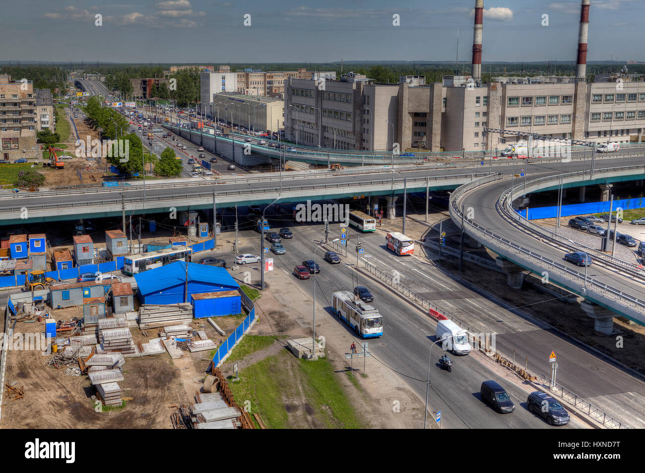 Two tier road interchange hi-res stock photography and images - Alamy