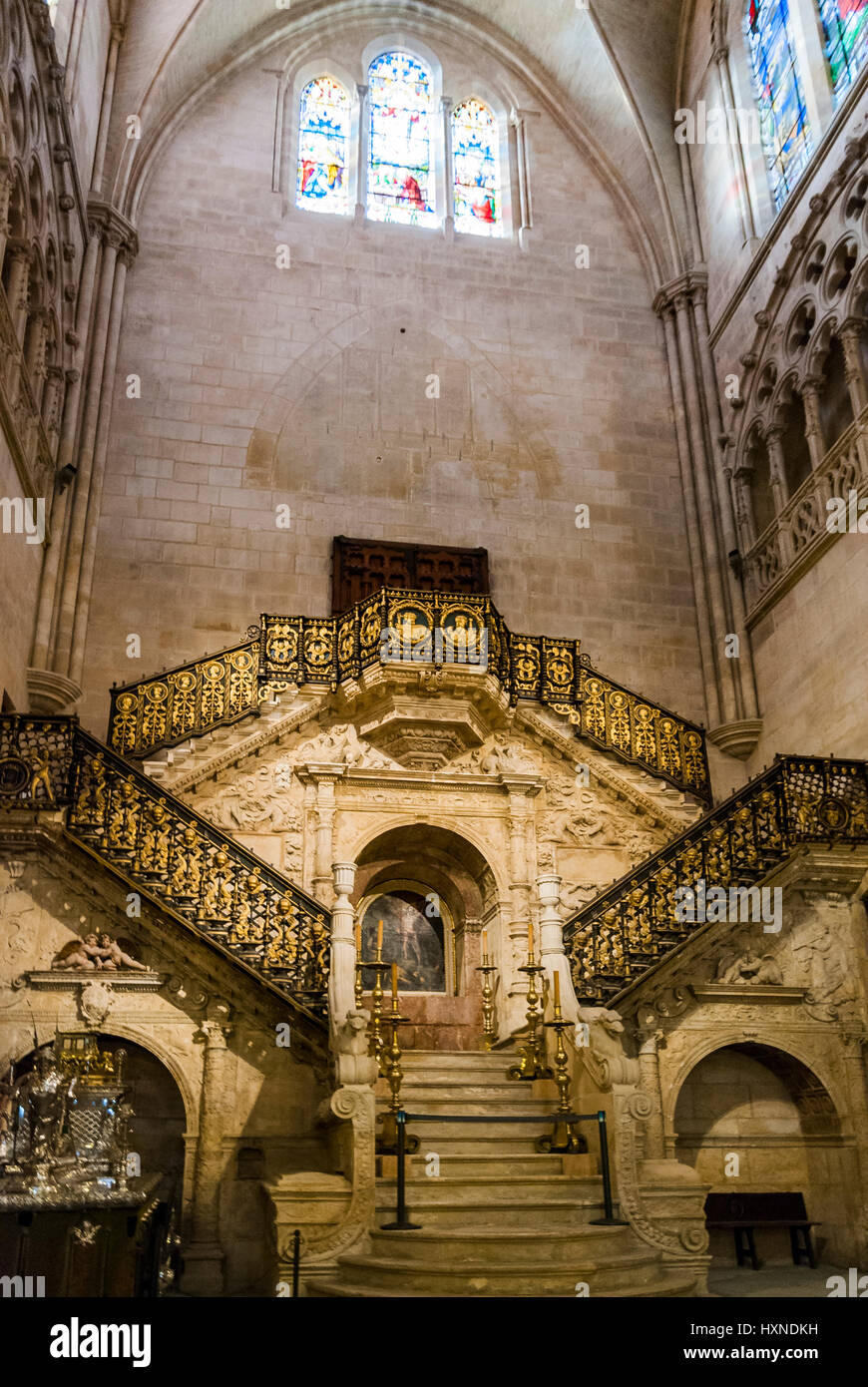 The Renaissance Golden staircase by Diego de Siloé. Cathedral of Saint ...