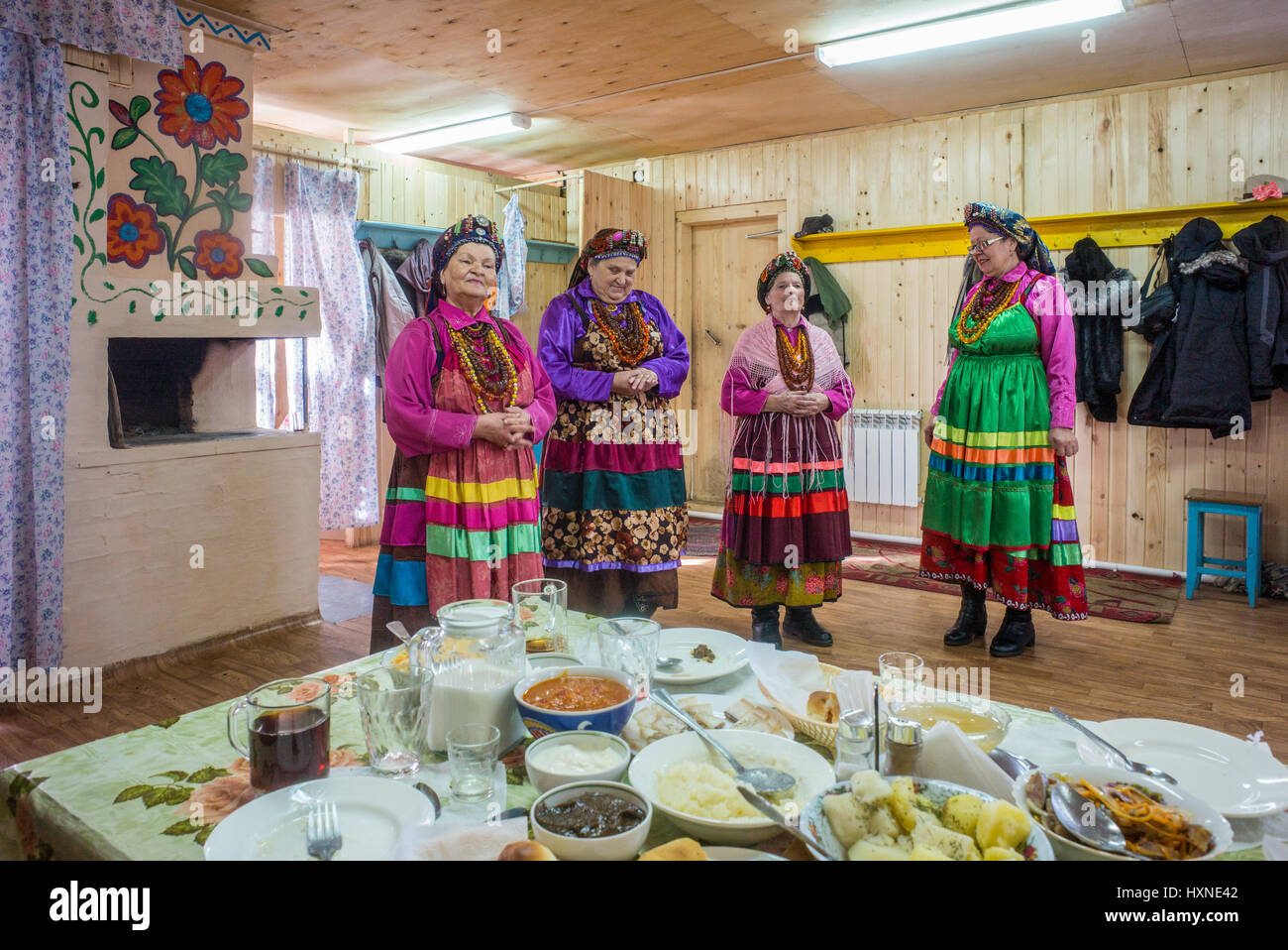 Russian Old Believers' village in the Buryatia region of Siberia Stock ...