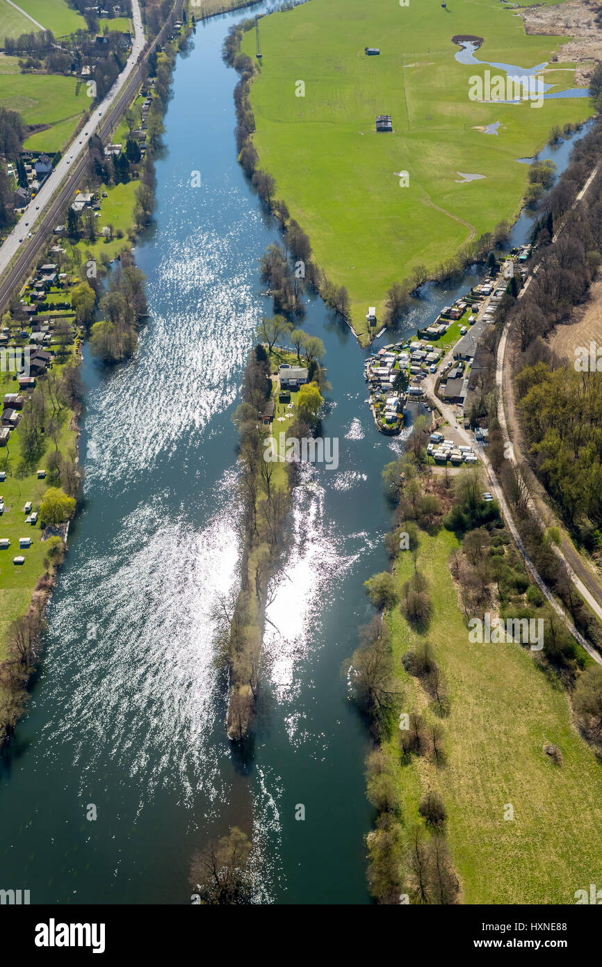 Ruhr valley with camping site, Hans-Petersteger, Ruhr valley bike trail ...