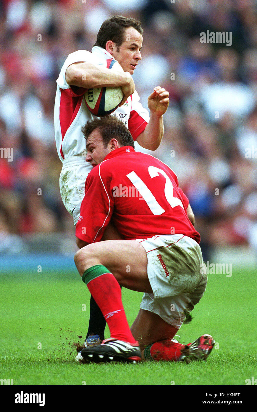 AUSTIN HEALEY & ANDY MARINOS ENGLAND V WALES TWICKENHAM LONDON ENGLAND ...