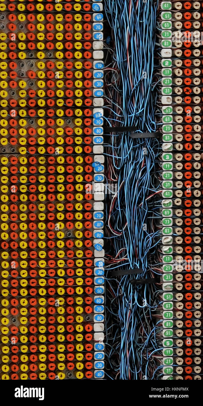 Old telephone junction box hi-res stock photography and images - Alamy