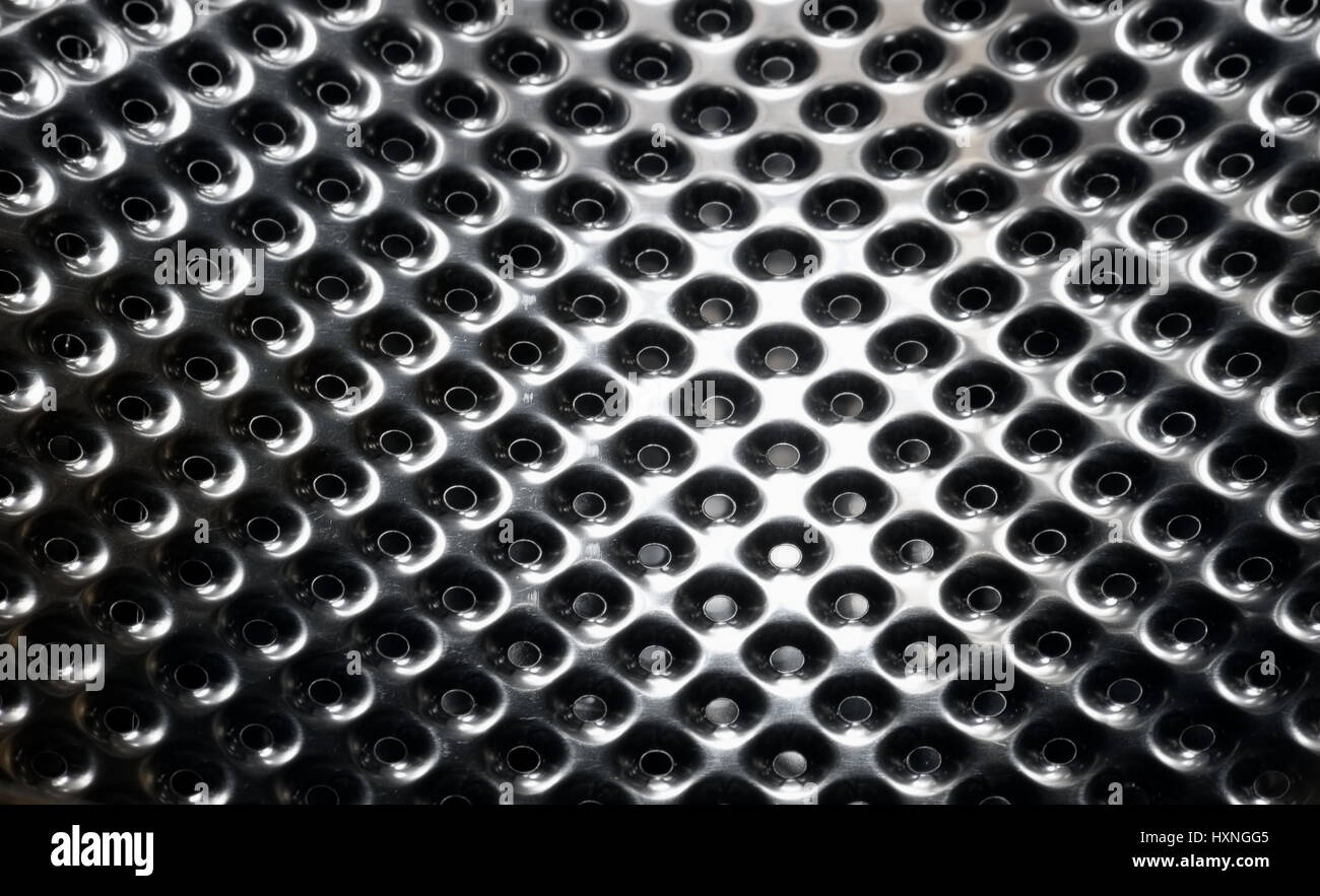Metal texture with cells Stock Photo - Alamy