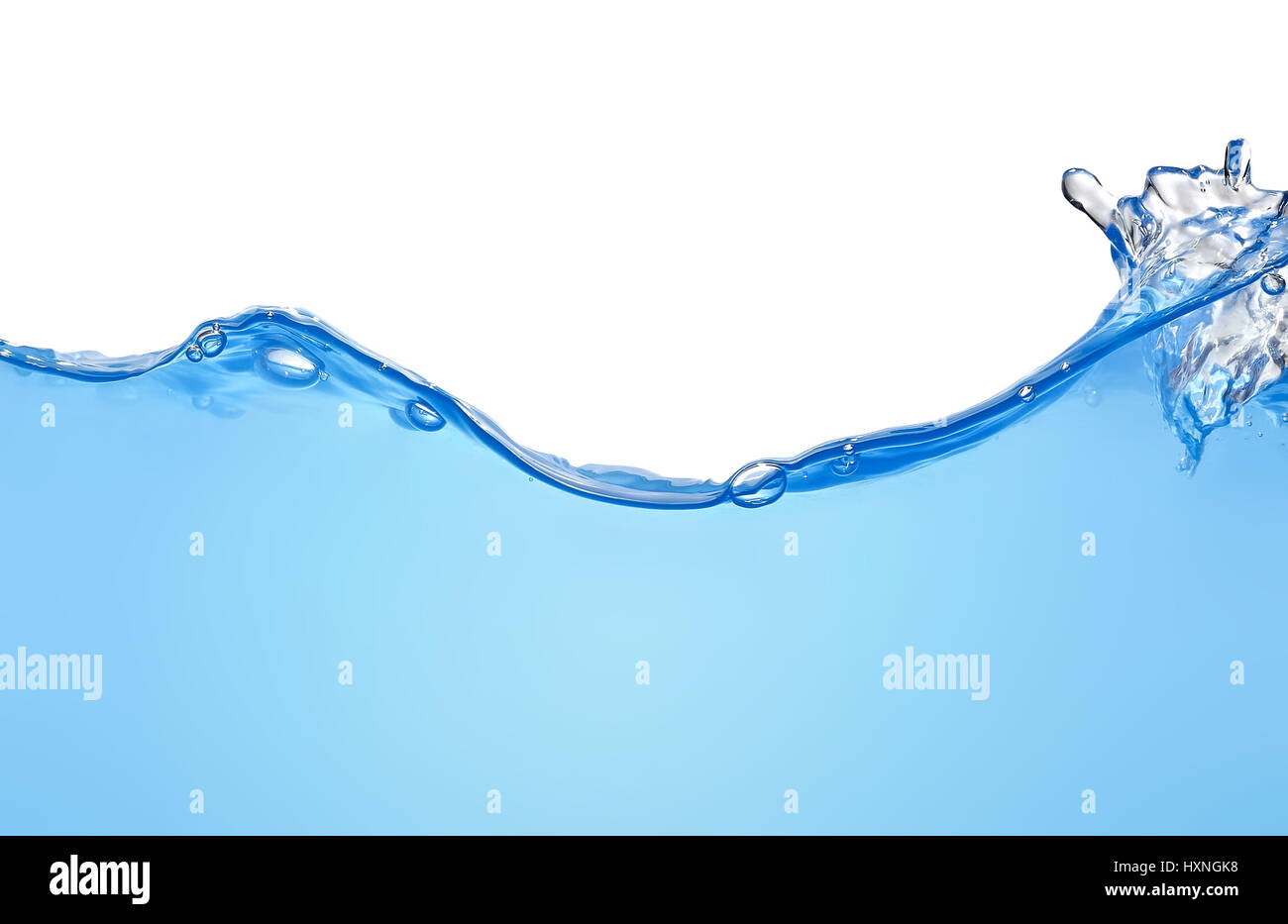 Front view of isolated water wave Stock Photo - Alamy