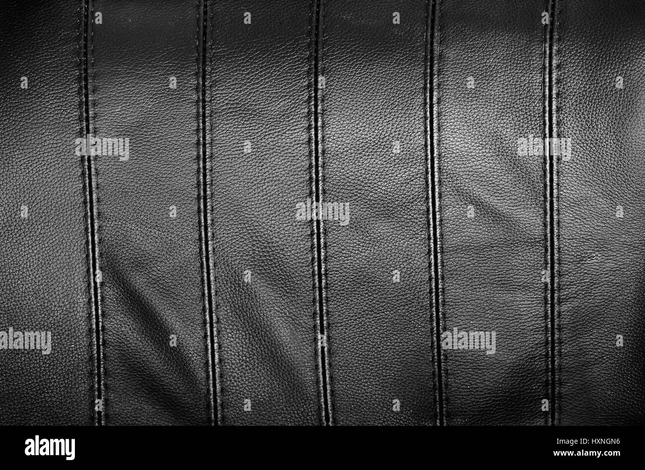 Leather texture in black color Stock Photo - Alamy