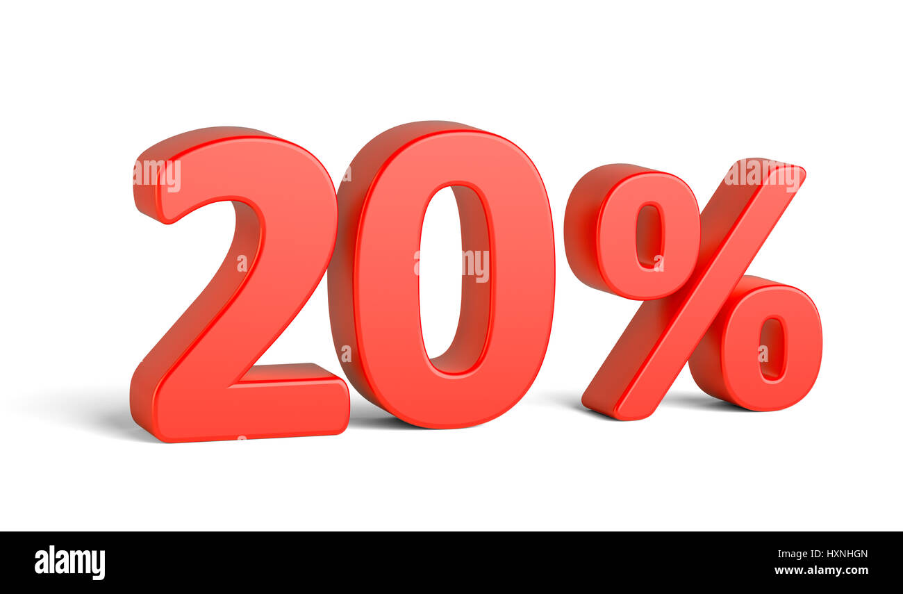Red twenty percent hi-res stock photography and images - Alamy