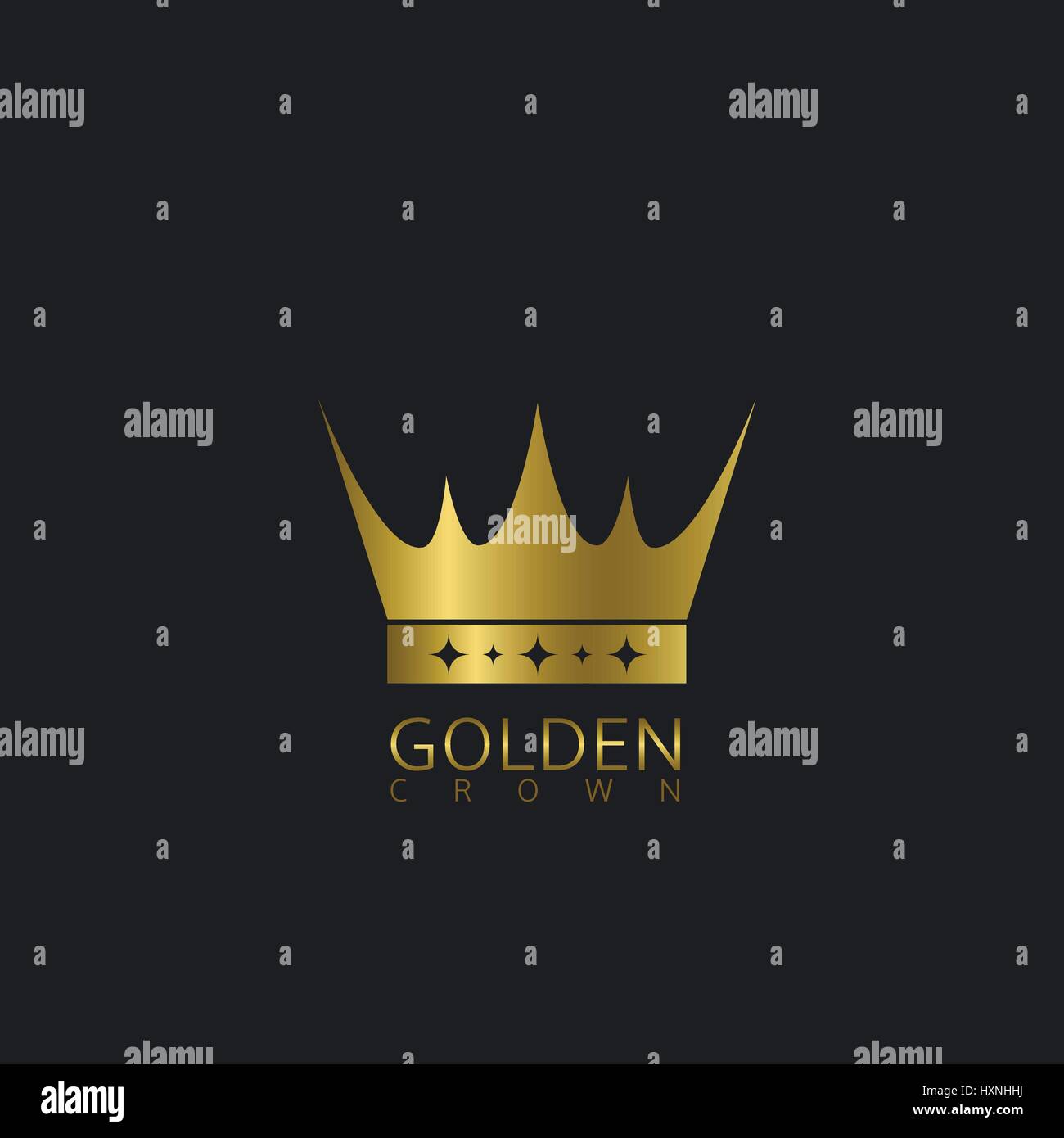 Golden crown label Stock Vector Image & Art - Alamy