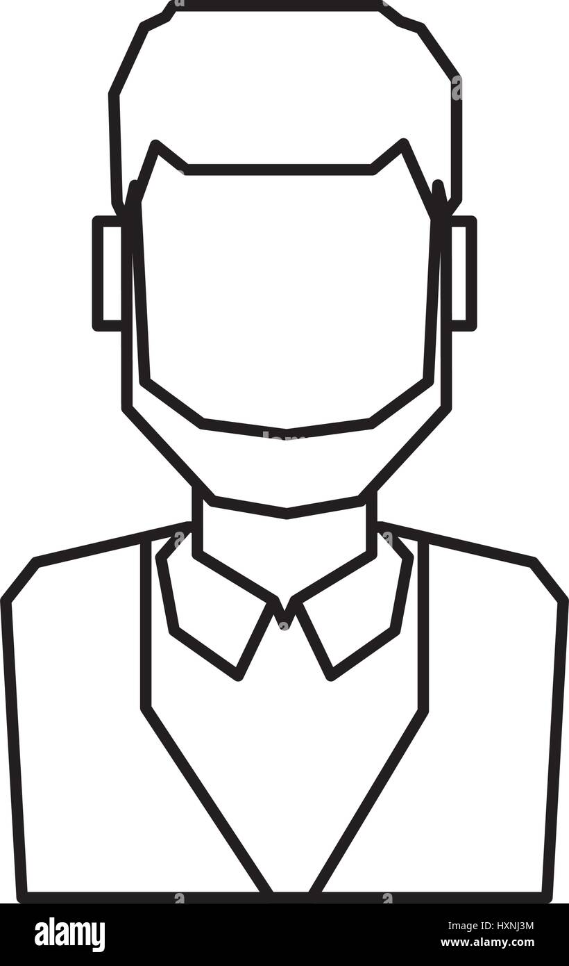 People faceless shapes and business isometric icons Stock Vector Image ...