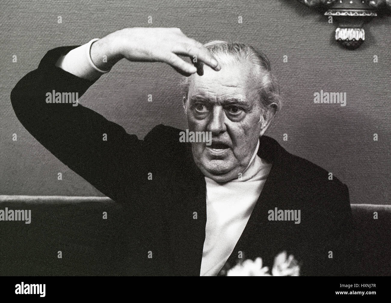 JACQUES TATI French film director and comedian in Stockholm 1973 Stock ...