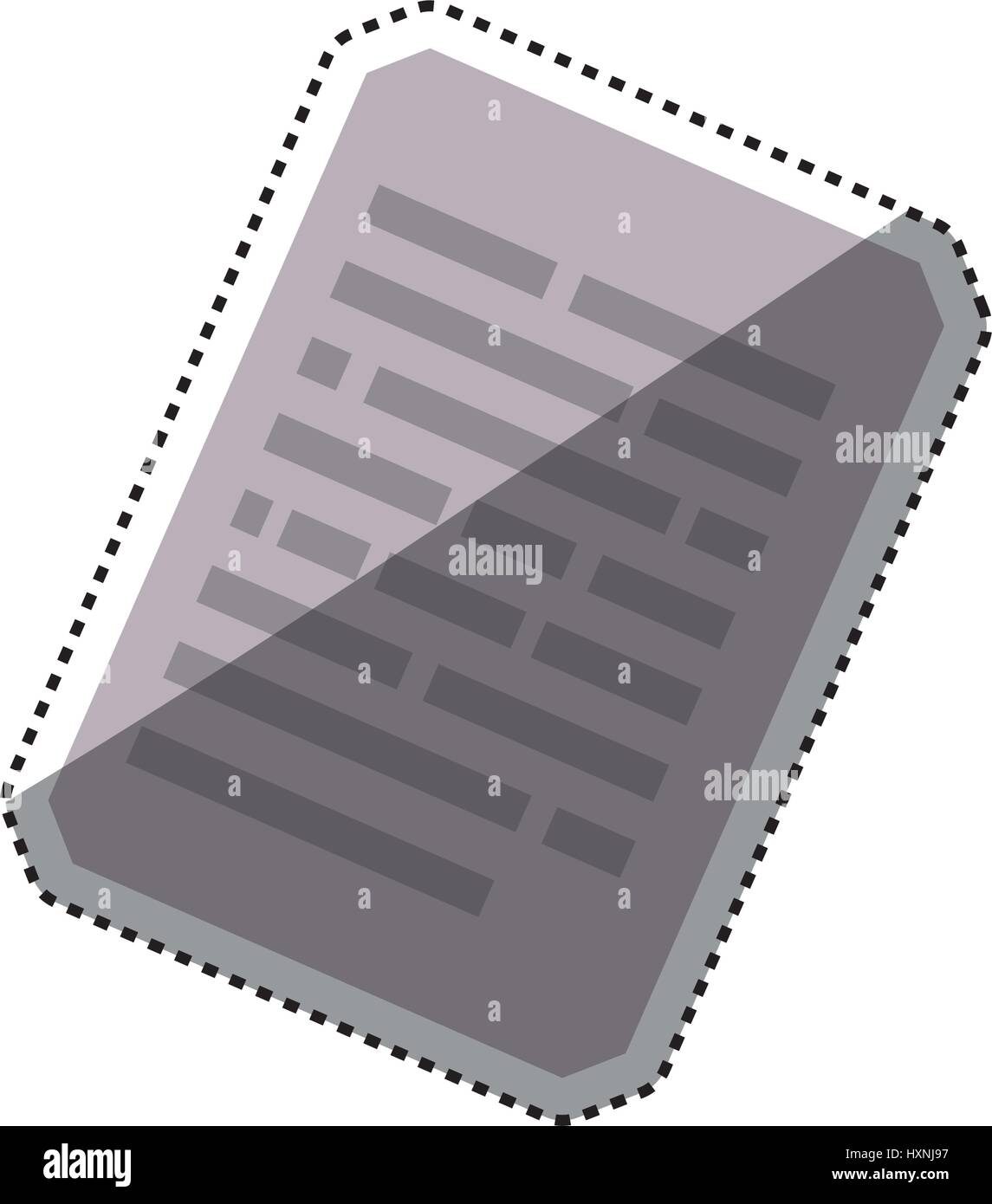 sheet document paper vector illustration graphic design Stock Vector ...