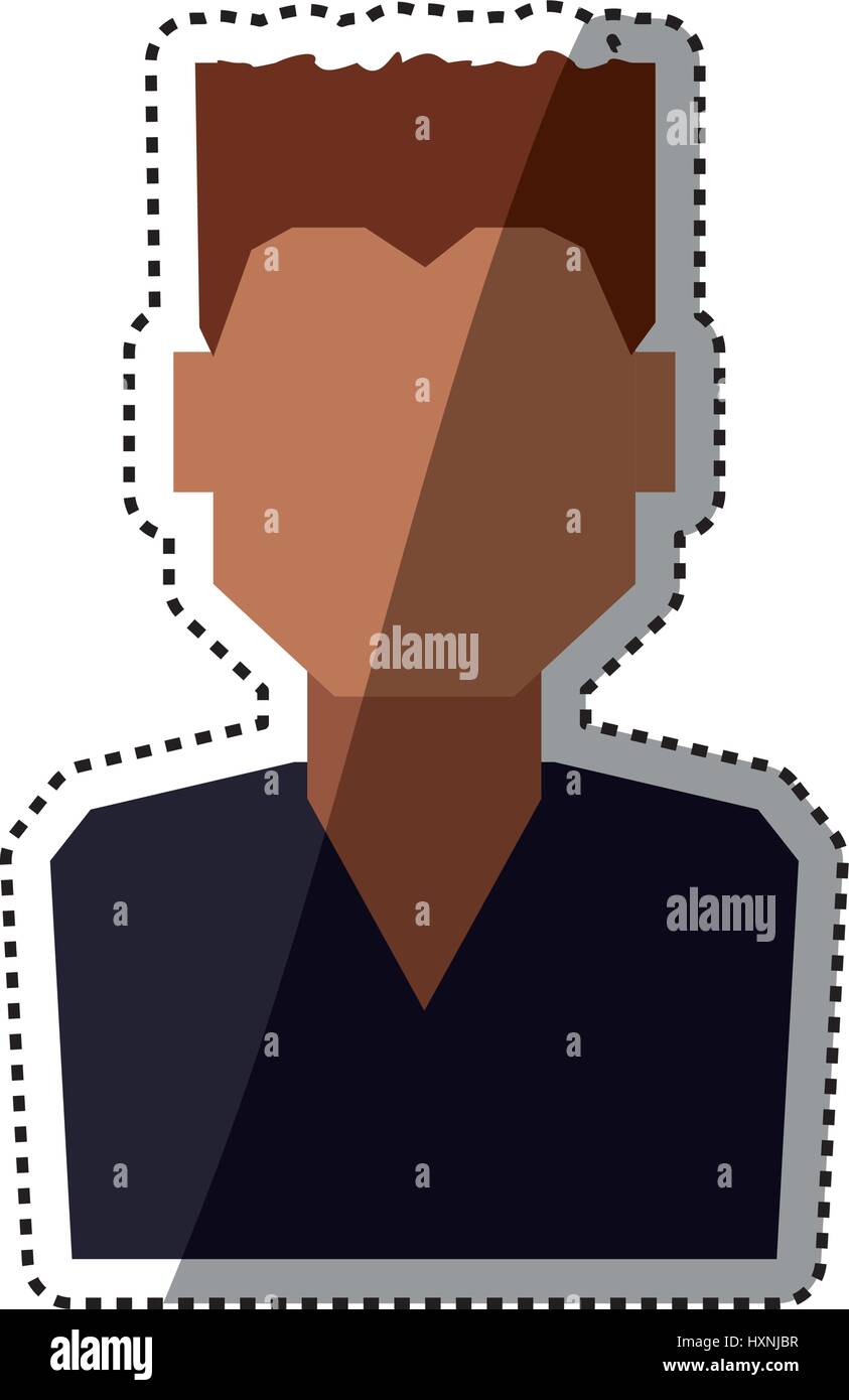 Man faceless profile Stock Vector Image & Art - Alamy