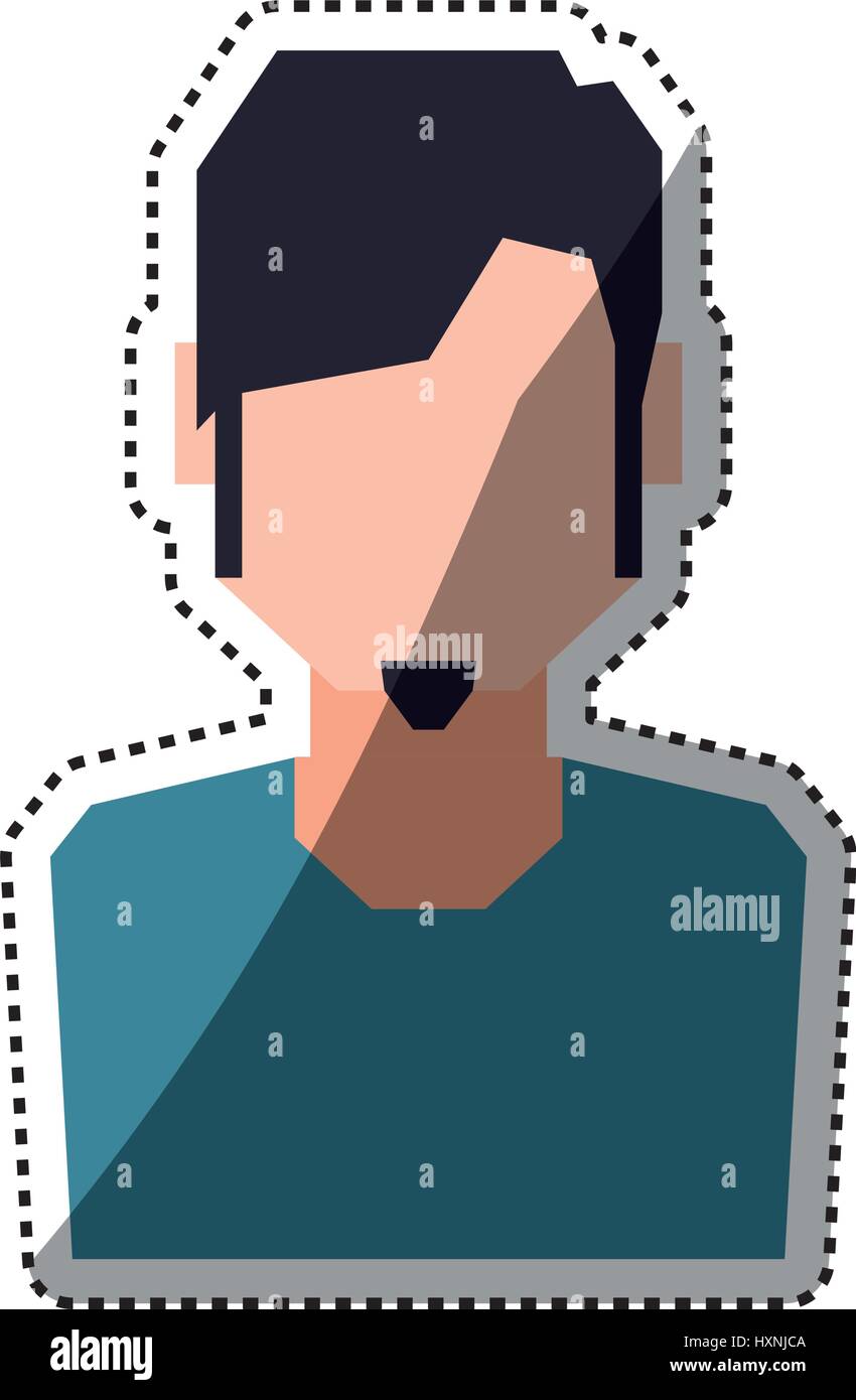 Man faceless profile Stock Vector Image & Art - Alamy