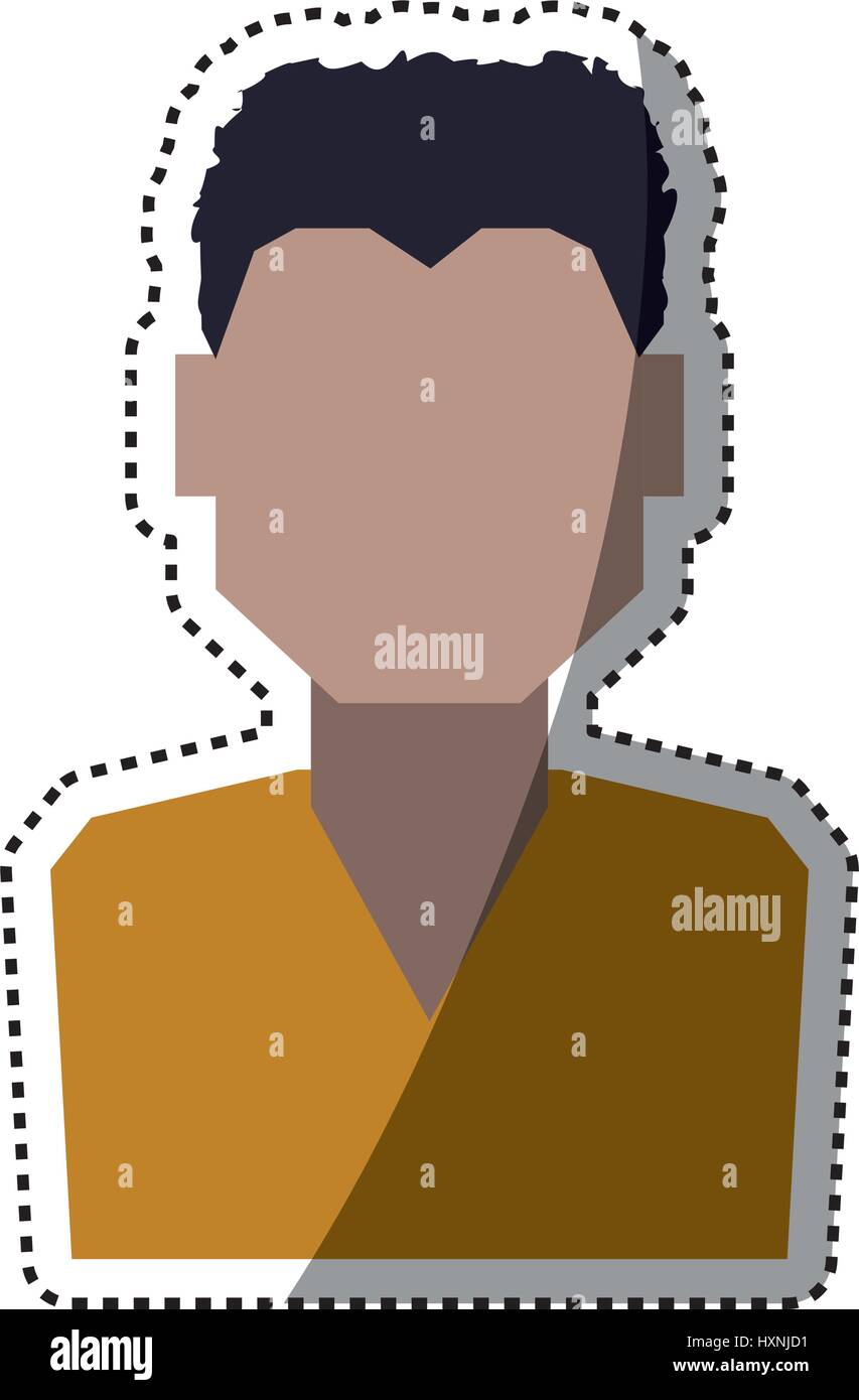 Man faceless profile Stock Vector Image & Art - Alamy