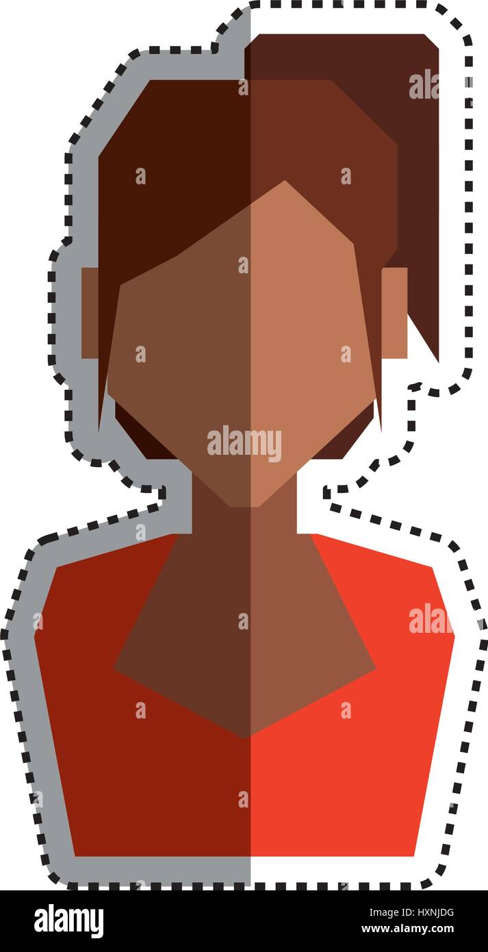 Woman faceless profile Stock Vector Image & Art - Alamy