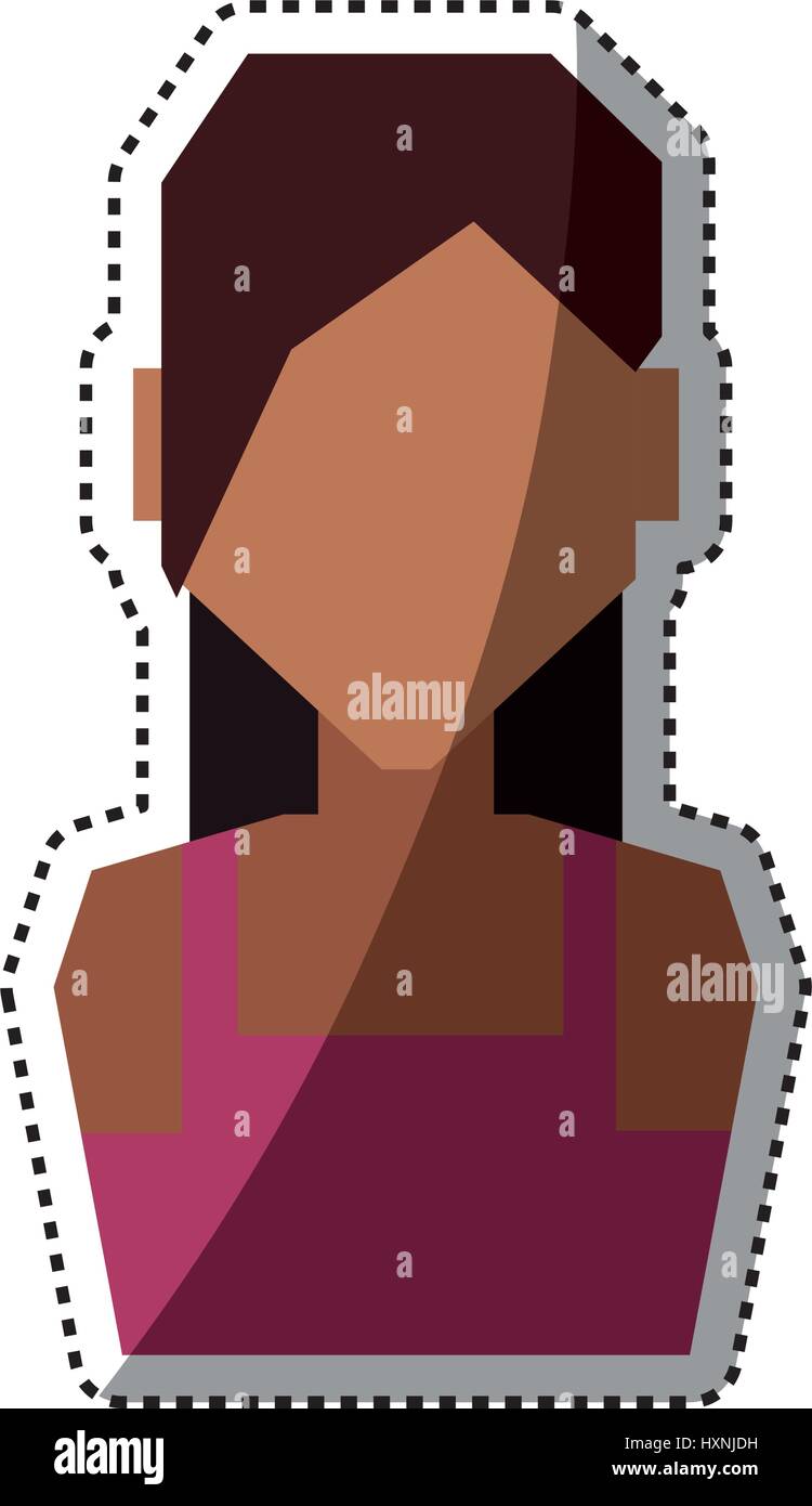 Woman faceless profile Stock Vector Image & Art - Alamy