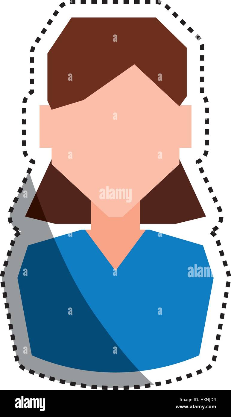 Woman faceless profile Stock Vector Image & Art - Alamy