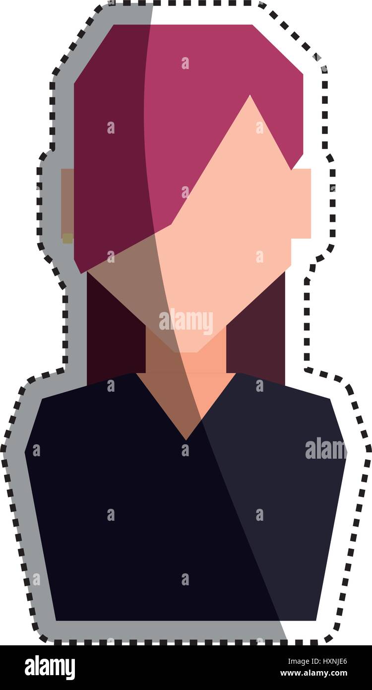 Woman faceless profile Stock Vector Image & Art - Alamy