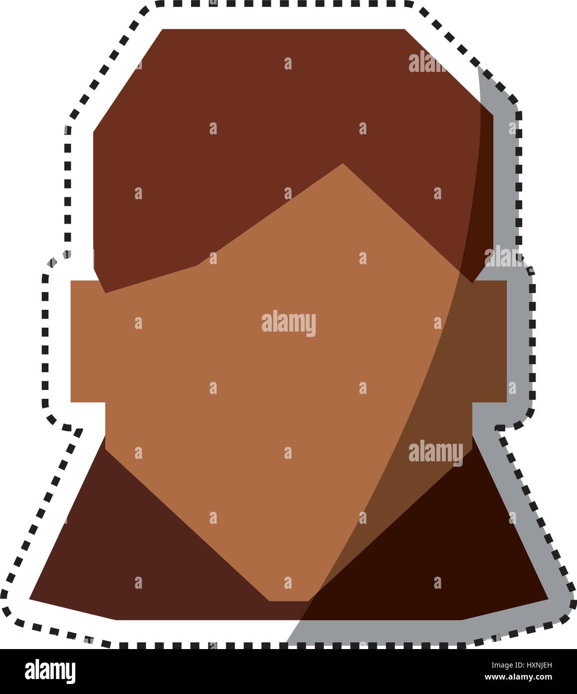 Woman faceless profile Stock Vector Image & Art - Alamy