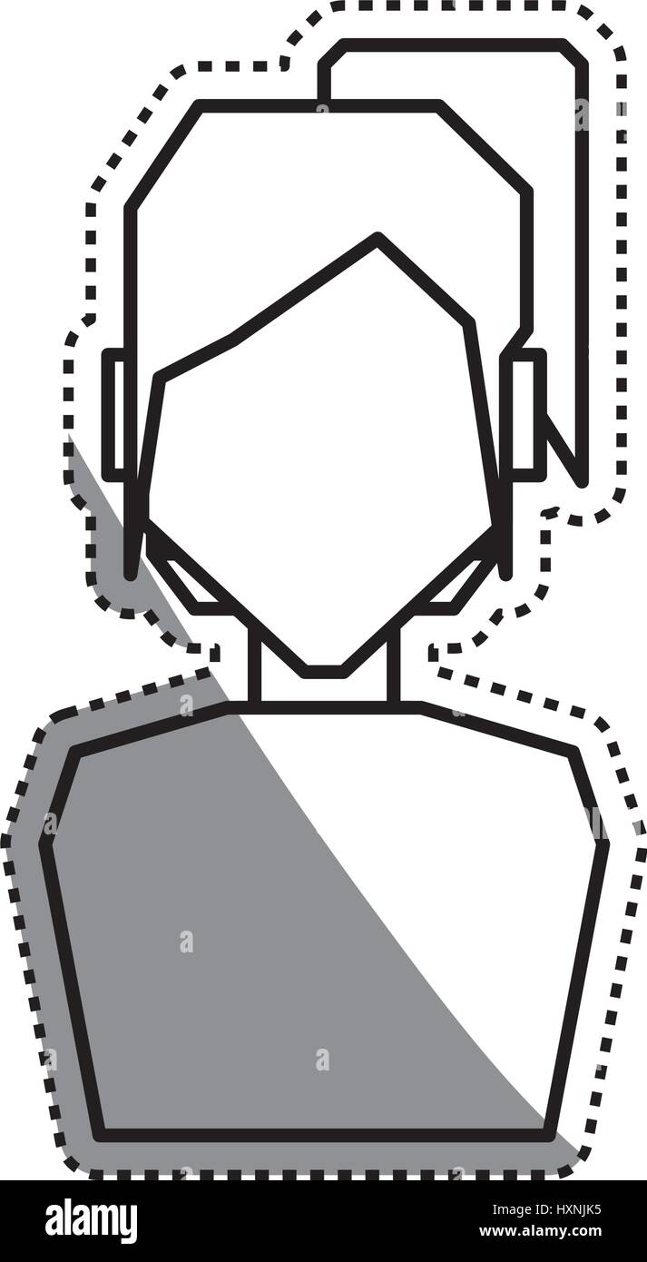 Woman faceless profile Stock Vector Image & Art - Alamy