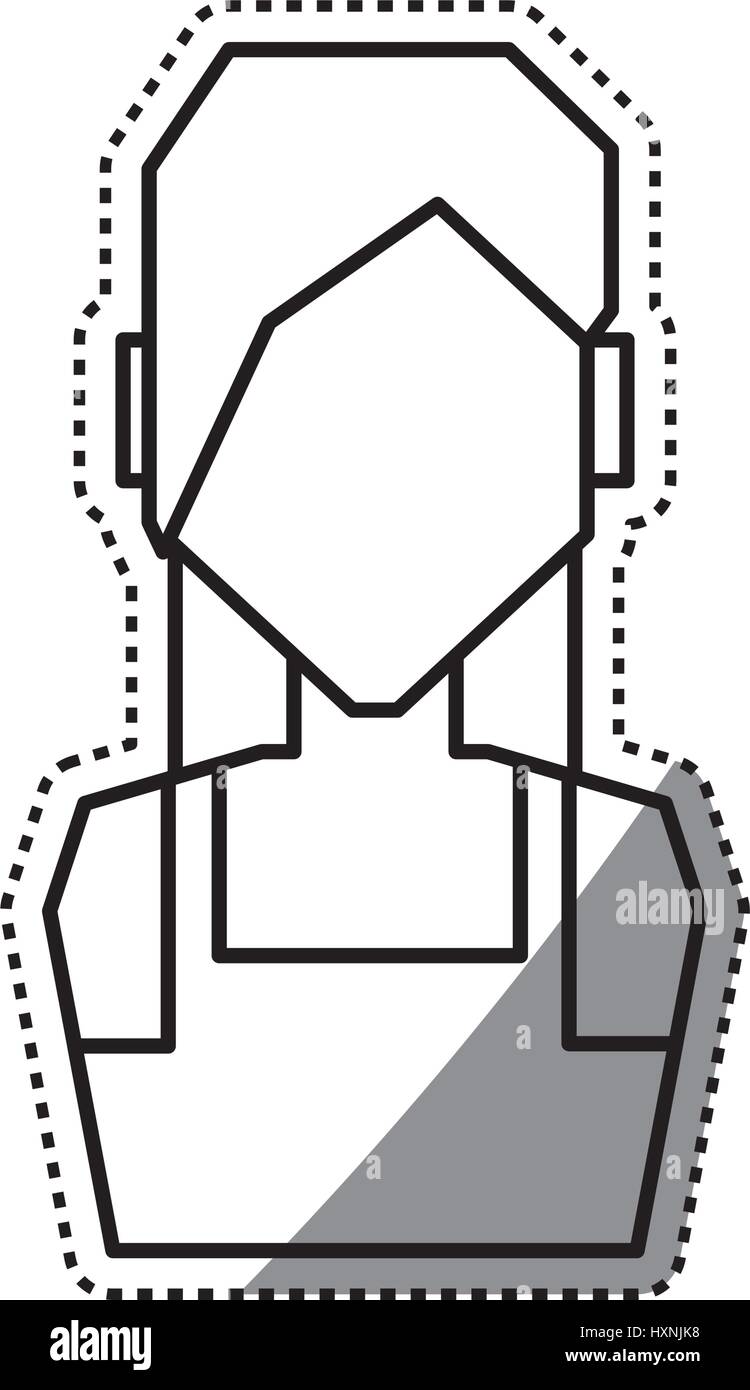 Woman faceless profile Stock Vector Image & Art - Alamy