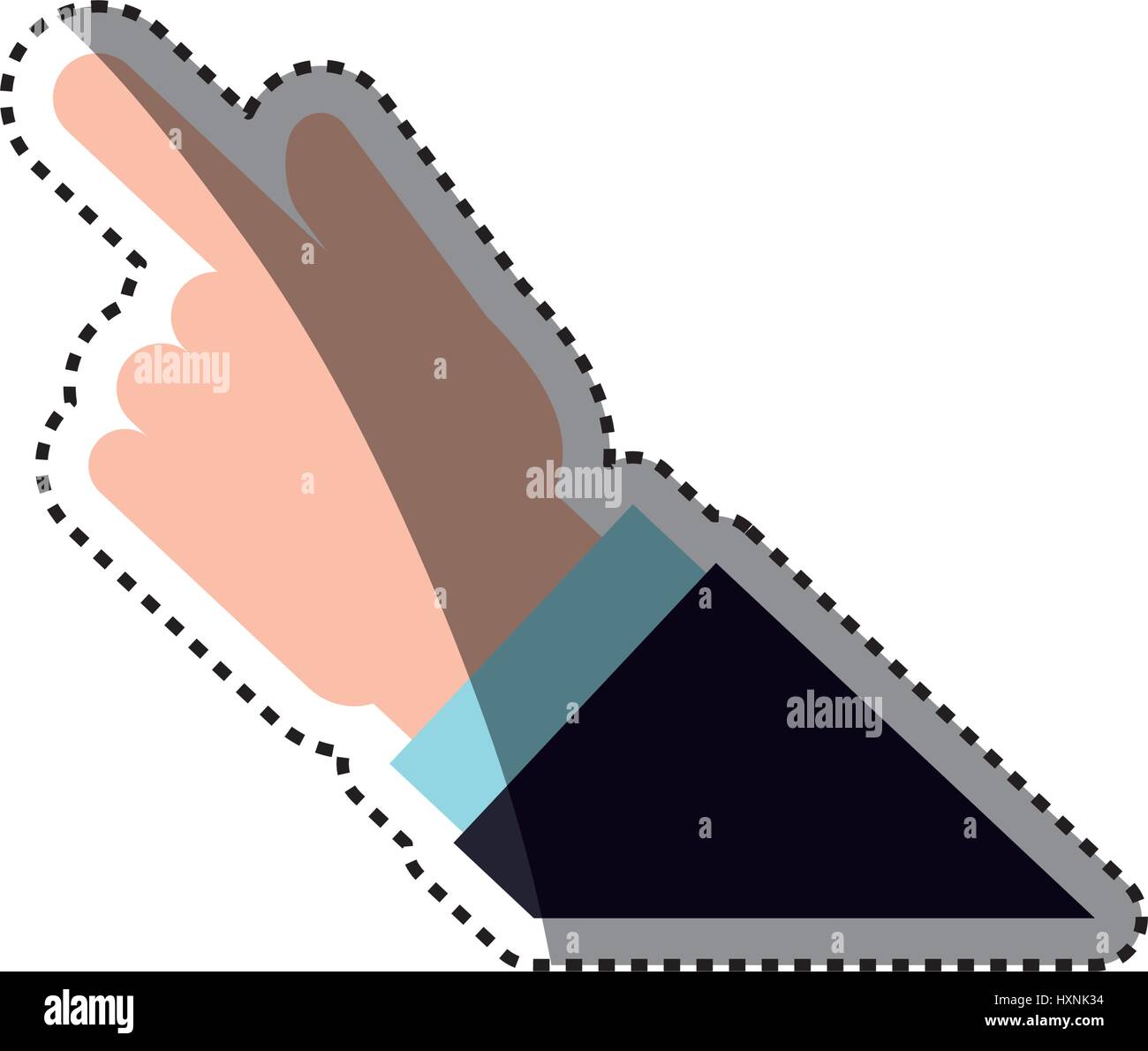 Hand touching something Stock Vector Image & Art - Alamy