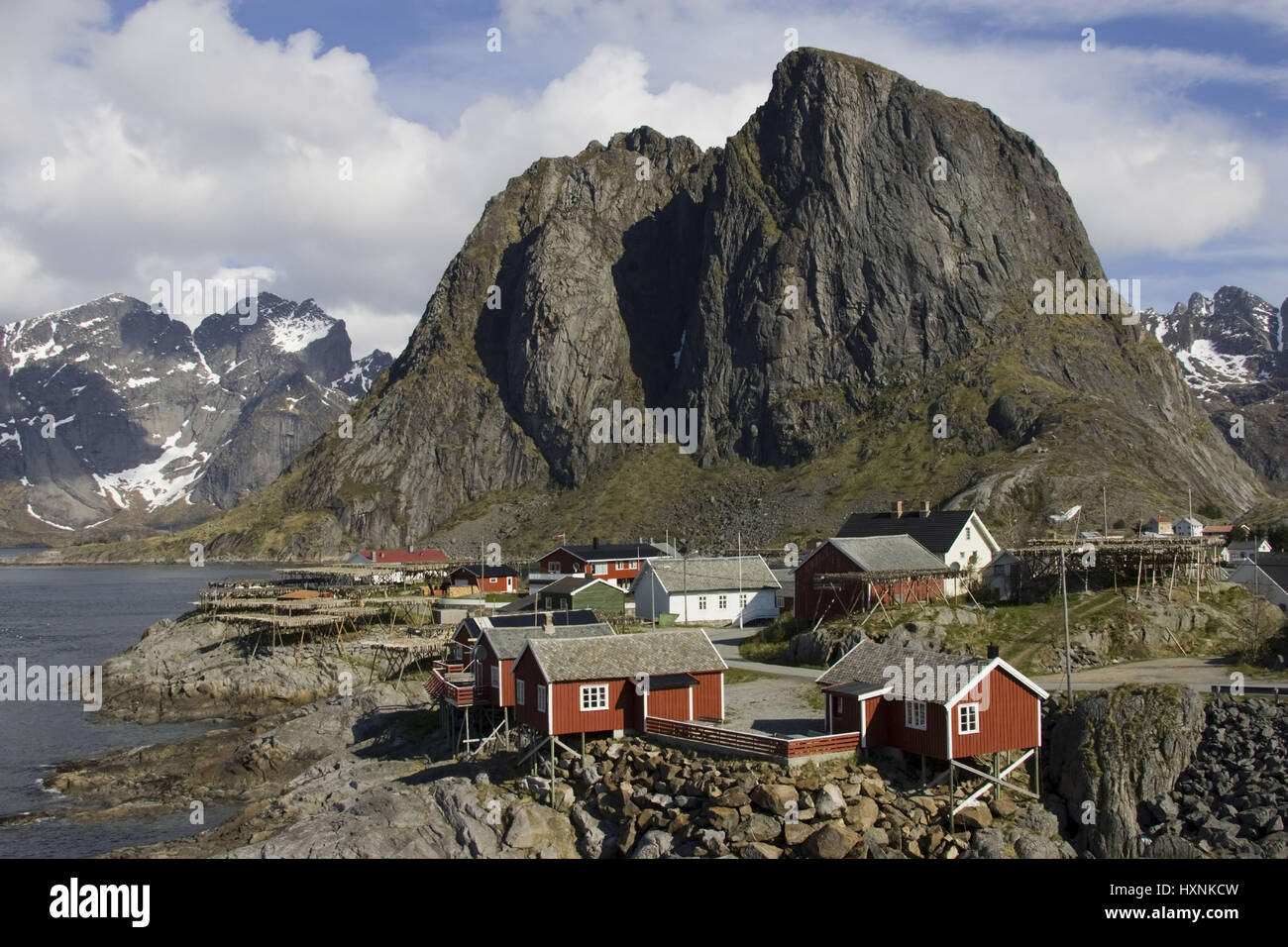 Fishing place Hamnoy , Fischerort Hamnoy Stock Photo - Alamy