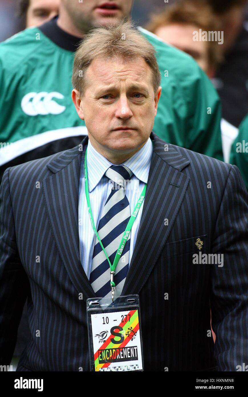 EDDIE O'SULLIVAN IRELAND RUGBY COACH STADE FRANCE PARIS 11 February ...