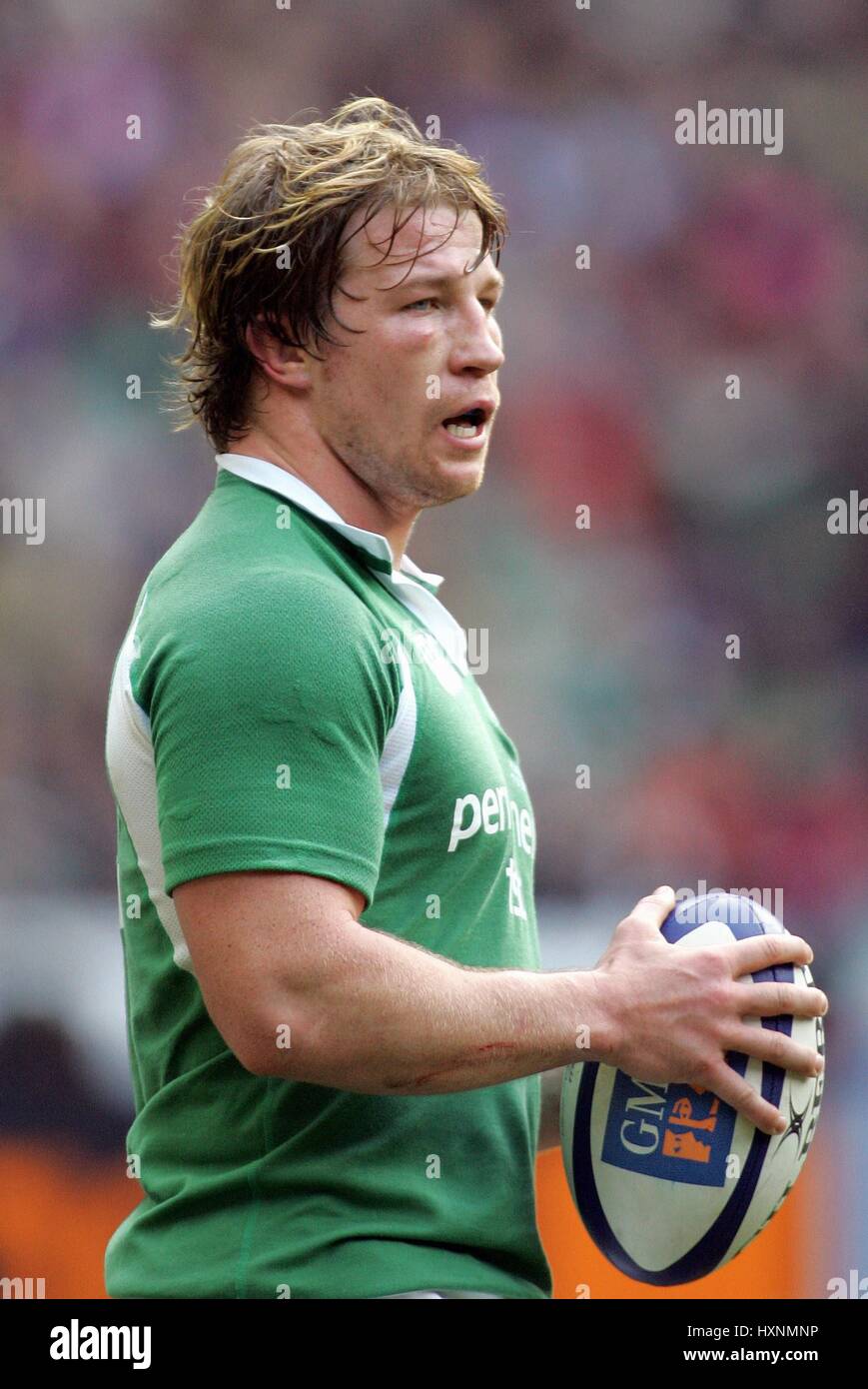 JERRY FLANNERY IRELAND STADE FRANCE PARIS 11 February 2006 Stock Photo ...