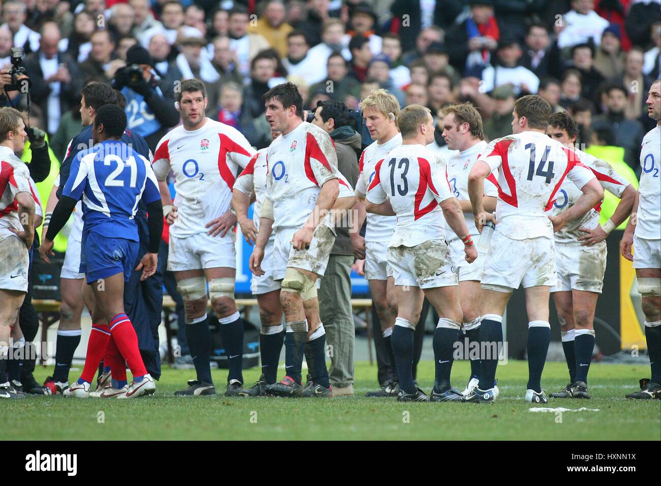 MARTIN CORRY & ENGLAND TEAM FRANCE V ENGLAND STADE FRANCE PARIS FRANCE ...
