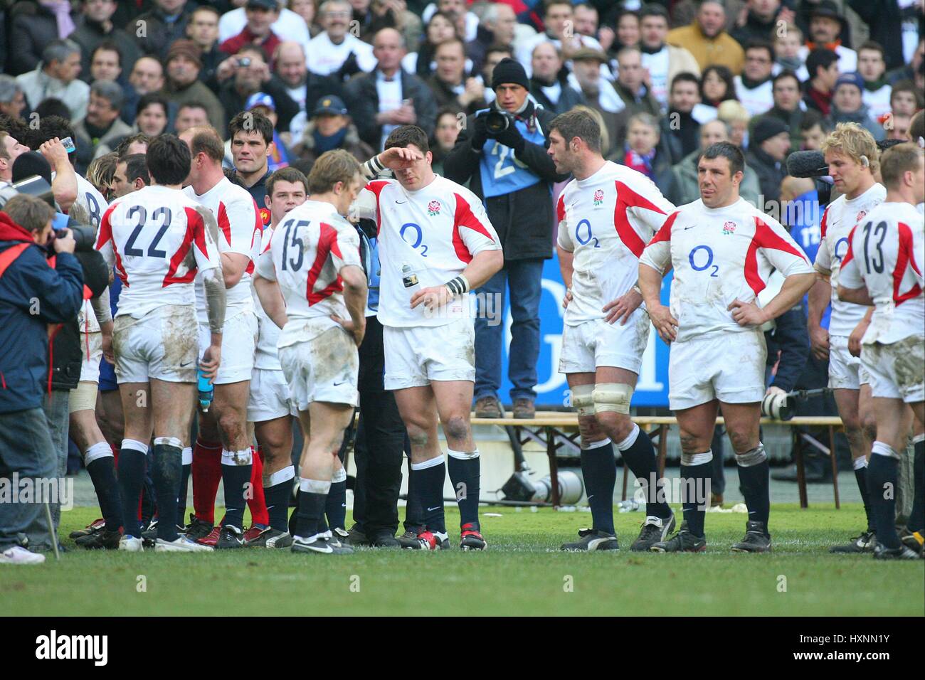 MARTIN CORRY & ENGLAND TEAM FRANCE V ENGLAND STADE FRANCE PARIS FRANCE ...