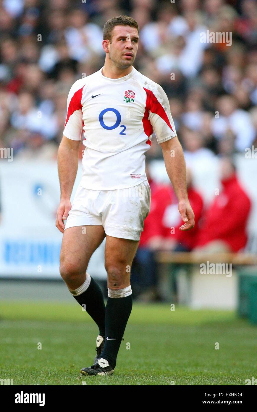 JOE WORSLEY ENGLAND & RU STADE FRANCE PARIS 12 March 2006 Stock Photo ...