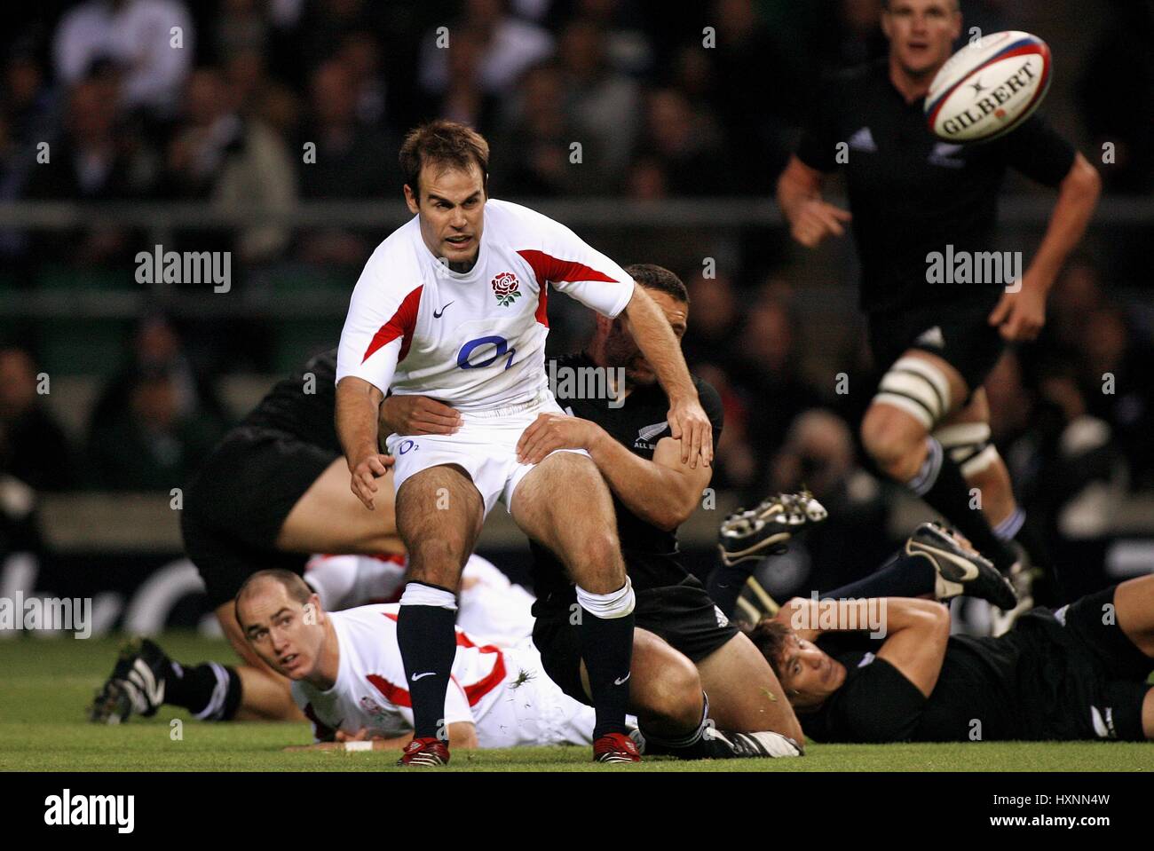 CHARLIE HODGSON & CARL HAYMAN ENGLAND V NEW ZEALAND TWICKENHAM LONDON ...