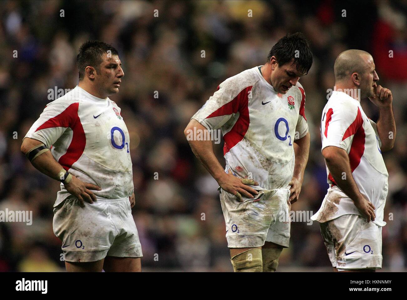MARTIN CORRY WHITE & GEORGE CH ENGLAND V SOUTH AFRICA TWICKENHAM ...