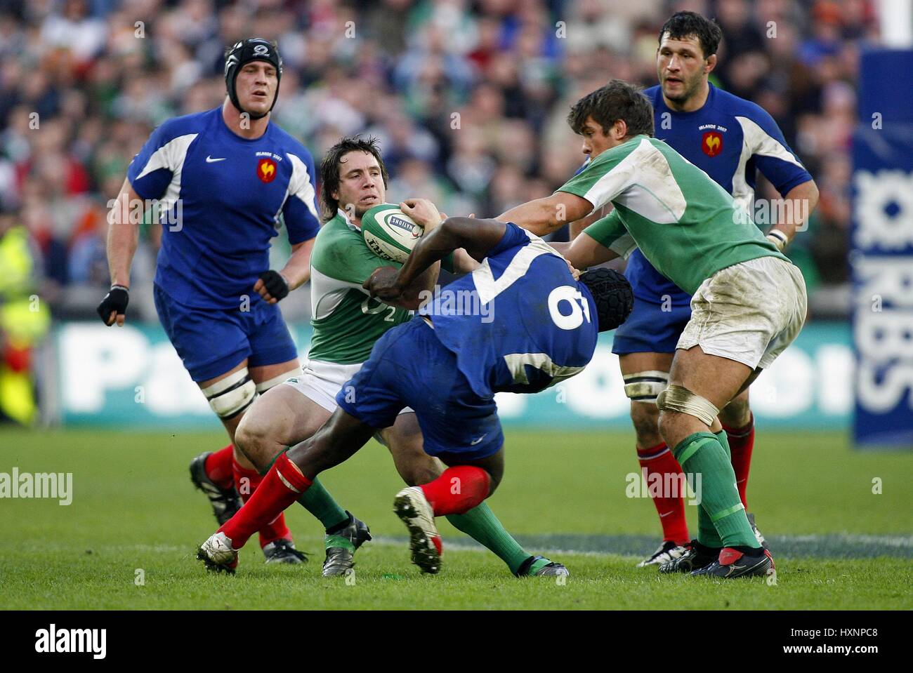ISAAC BOSS & SERGE BETSEN IRELAND V FRANCE SIX NATIONS CROKE PARK ...