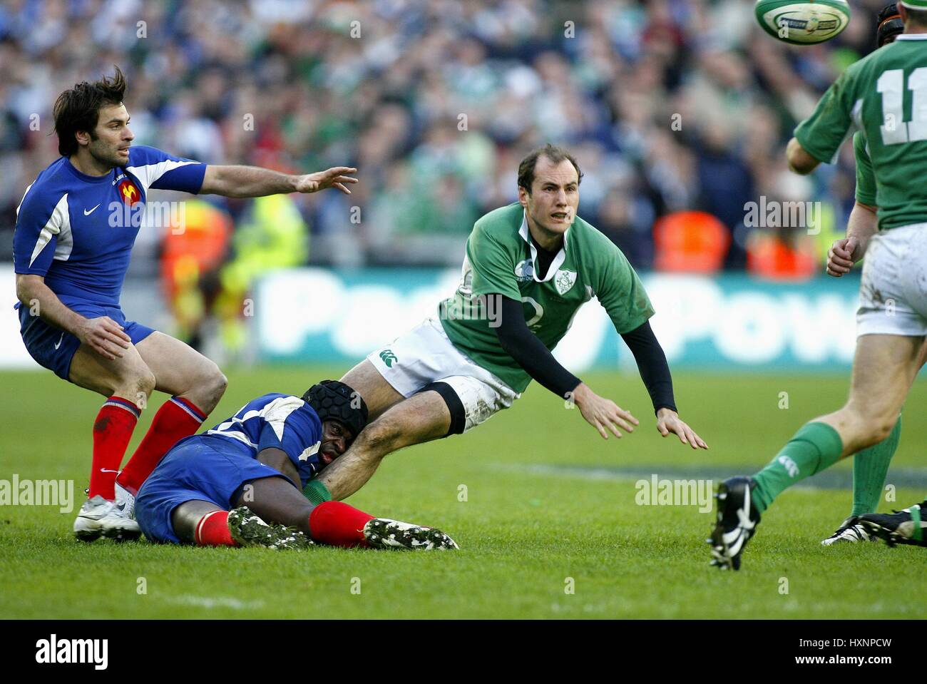 GIRVAN DEMPSEY & SERGE BETSEN IRELAND V FRANCE SIX NATIONS CROKE PARK ...